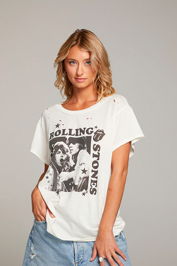 Chaser Women’s Rolling Stones Mick & Keith | Bright White